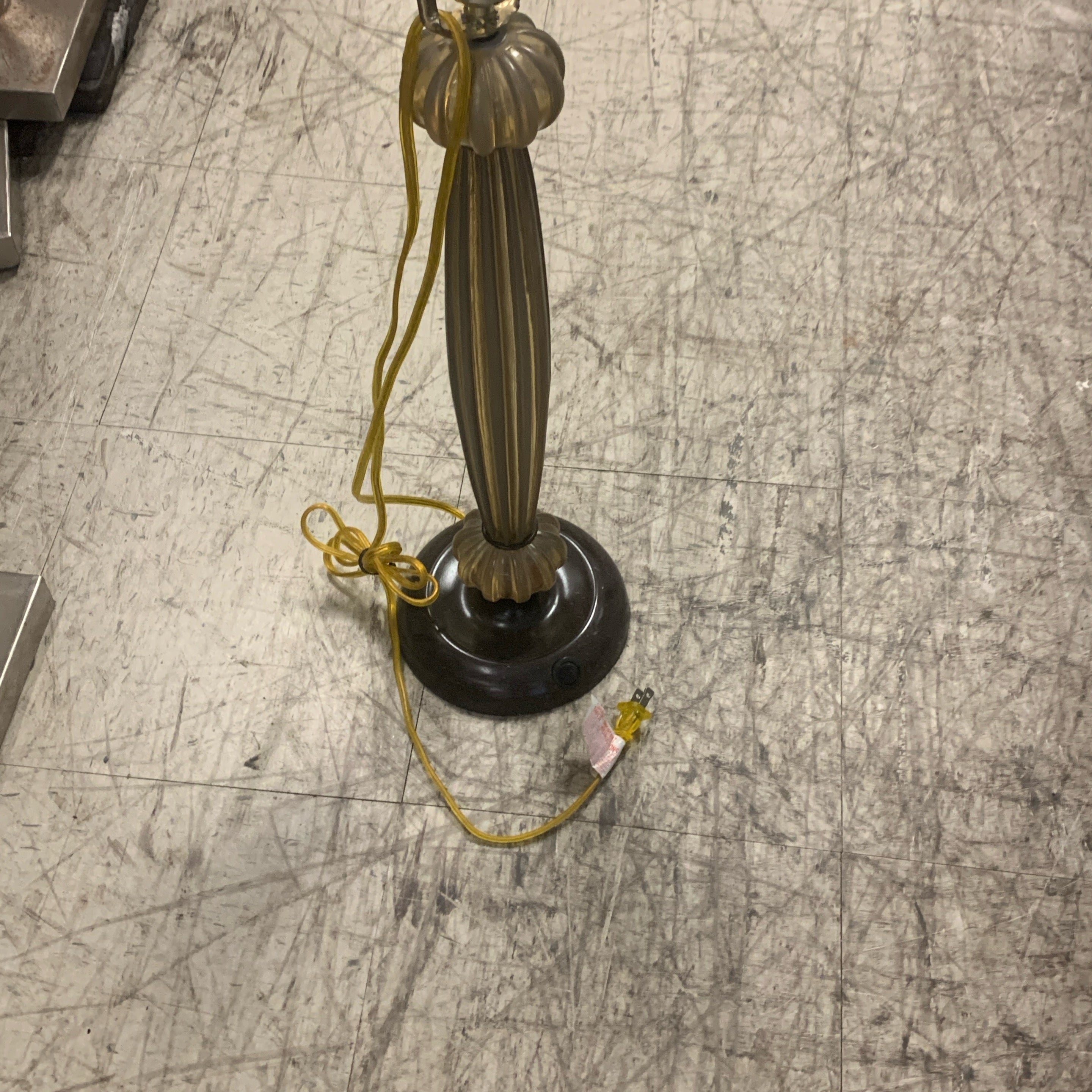 Skinny glass gold table lamp | Hotel Liquidation Warehouse