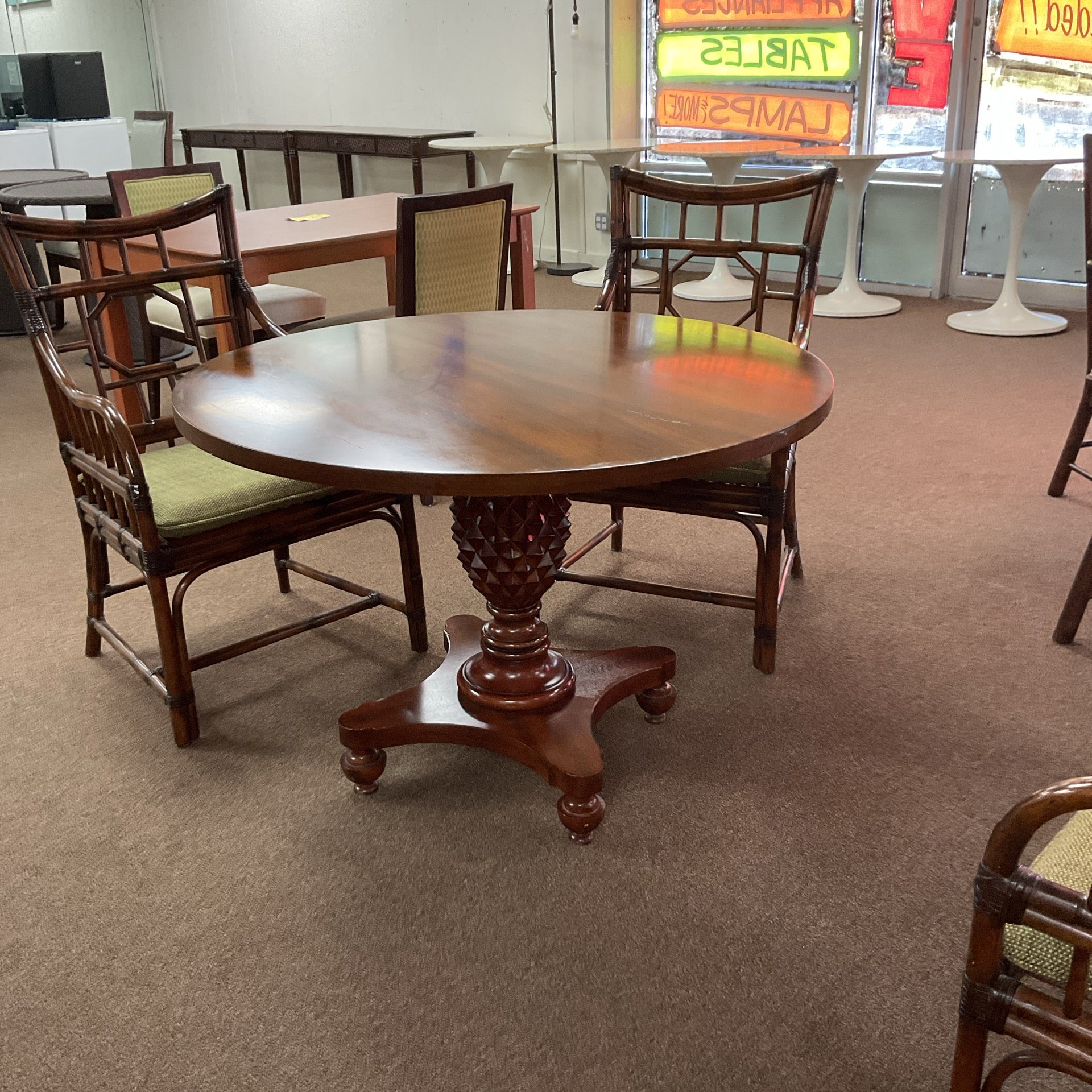 Round Dining Table Saddlebrook | Hotel Liquidation Warehouse